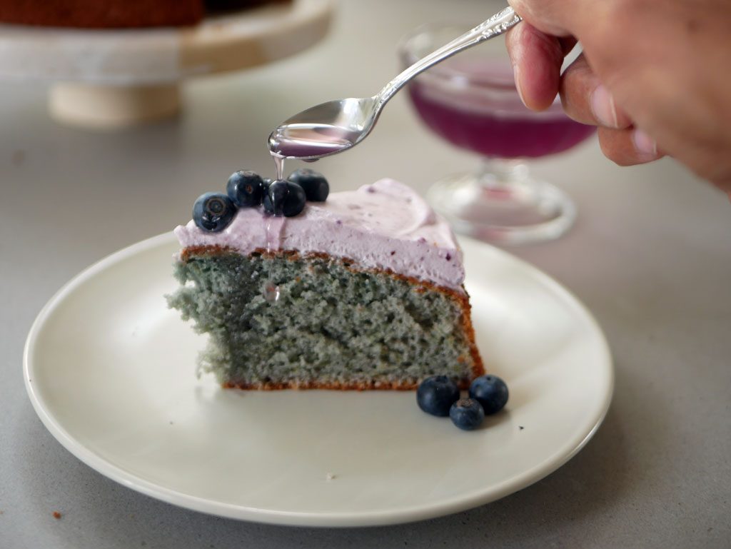 Blueberry Chiffon Cake Cake Lab